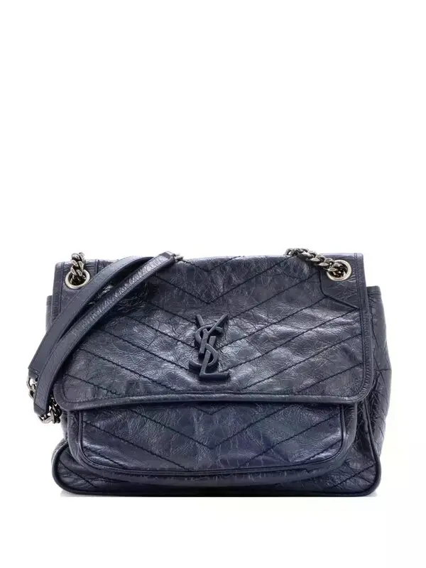 Saint Laurent Niki Chain Flap Bag - Grey