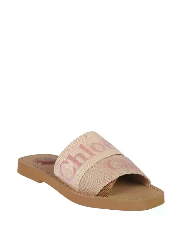 Chloé Woody Logo-embroidered Sandals