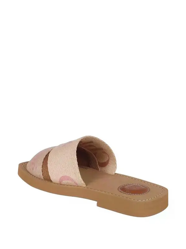 Chloé Woody Logo-embroidered Sandals