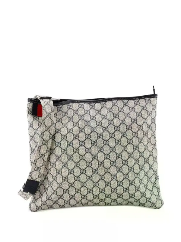 Gucci Gg Coated Canvas Messenger Bag