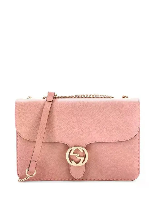 Gucci Interlocking Leather Medium Shoulder Bag