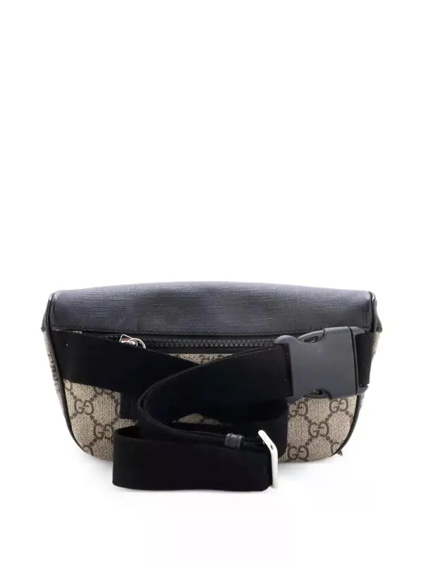 Gucci Gg Coated Canvas Medium Belt Bag - Black