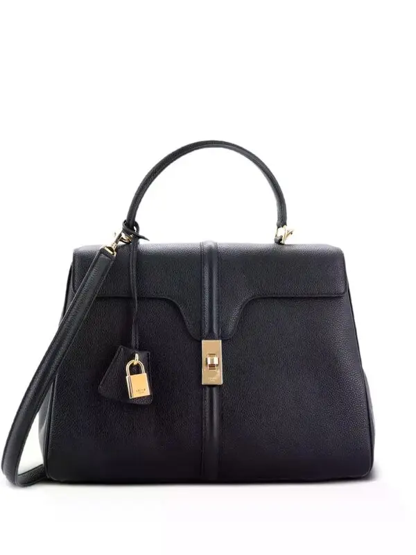 Celine 16 Top Handle Bag Grained Calfskin Medium Shoulder Bag