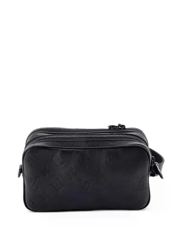 LOUIS VUITTON Alpha Wearable Wallet Monogram Shadow Leather Crossbody Bag