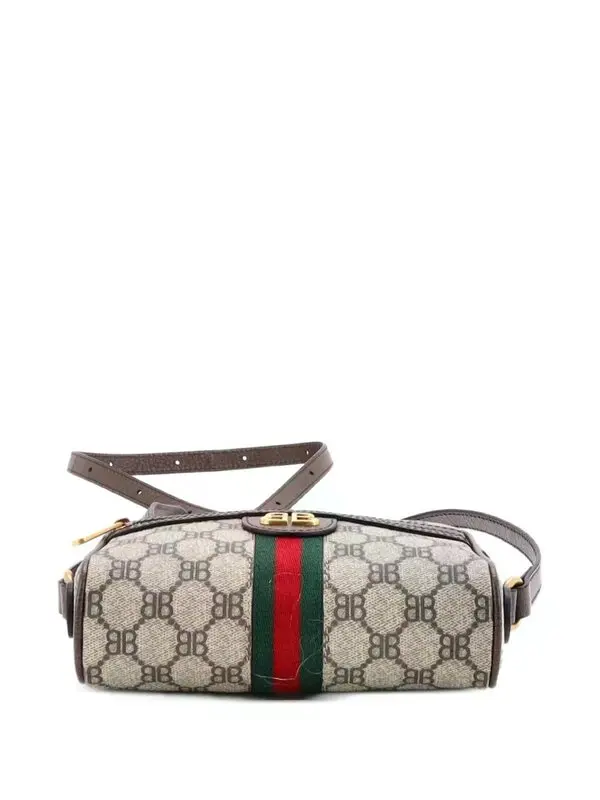 Balenciaga X Gucci The Hacker Project Camera Bag Bb Coated Canvas Mini Crossbody Bag