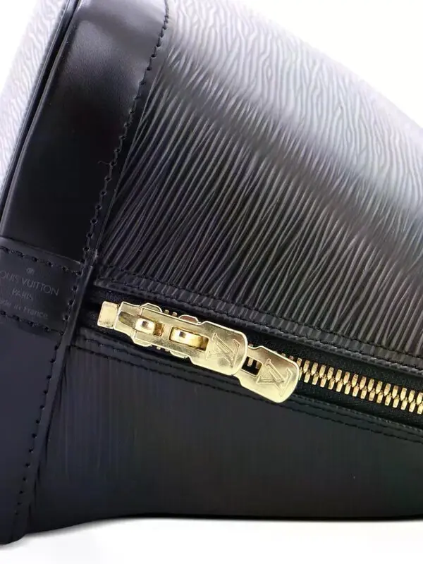 LOUIS VUITTON Vintage Alma Epi Leather Pm Satchel - Black