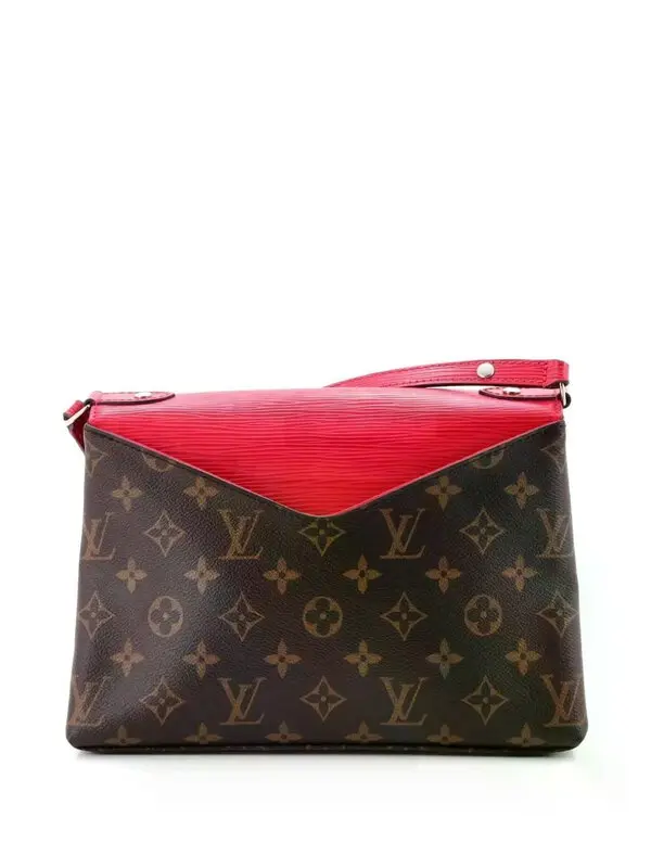 LOUIS VUITTON Saint Michel Shoulder Bag In Monogram Canvas And Epi Leather - Pink