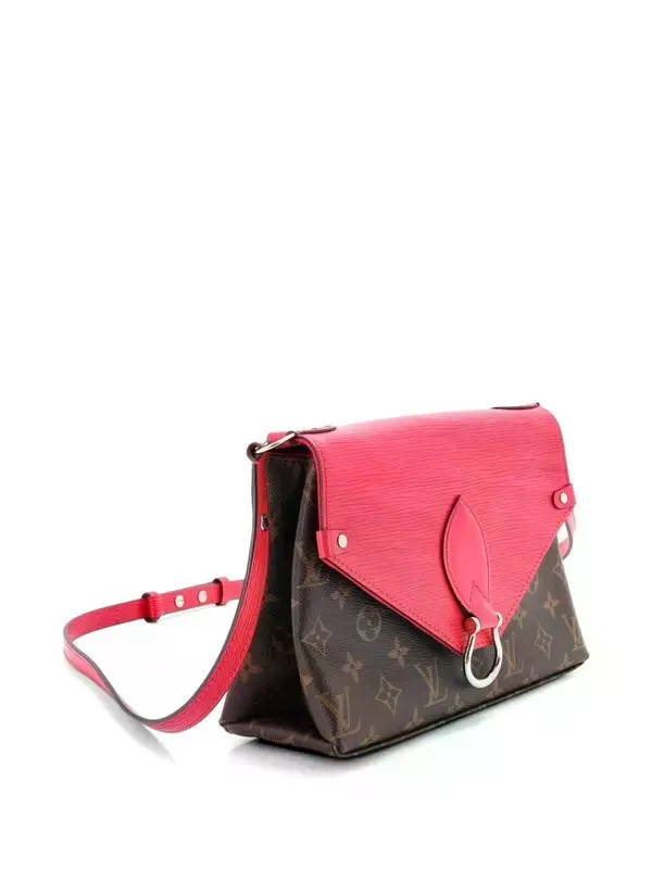 LOUIS VUITTON Saint Michel Shoulder Bag In Monogram Canvas And Epi Leather - Pink