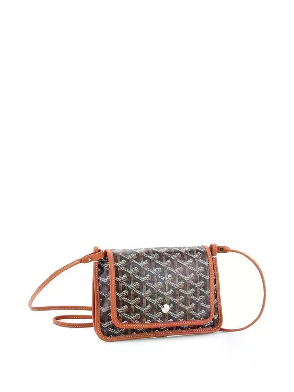 Goyard Plumet Clutch Wallet Coated Canvas Crossbody Bag - Brown