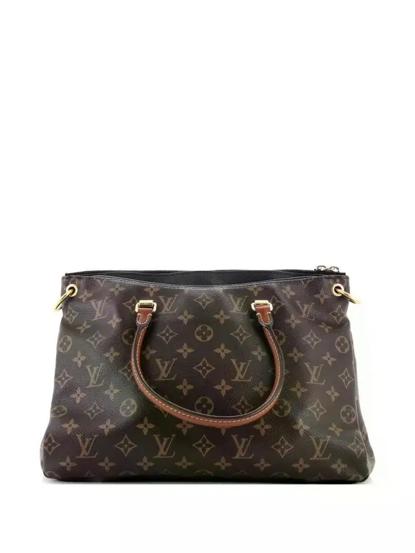 LOUIS VUITTON Pallas Tote Monogram Canvas With Leather Shoulder Bag