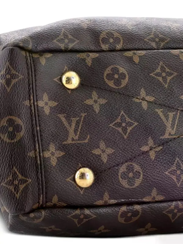 LOUIS VUITTON Pallas Tote Monogram Canvas With Leather Shoulder Bag