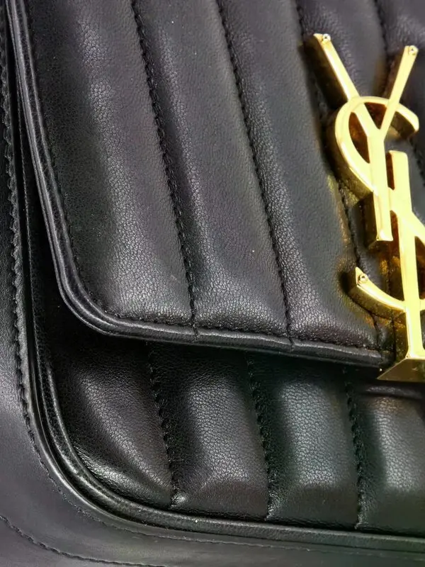 Saint Laurent Vicky Vertical Quilted Leather Small Crossbody Bag
