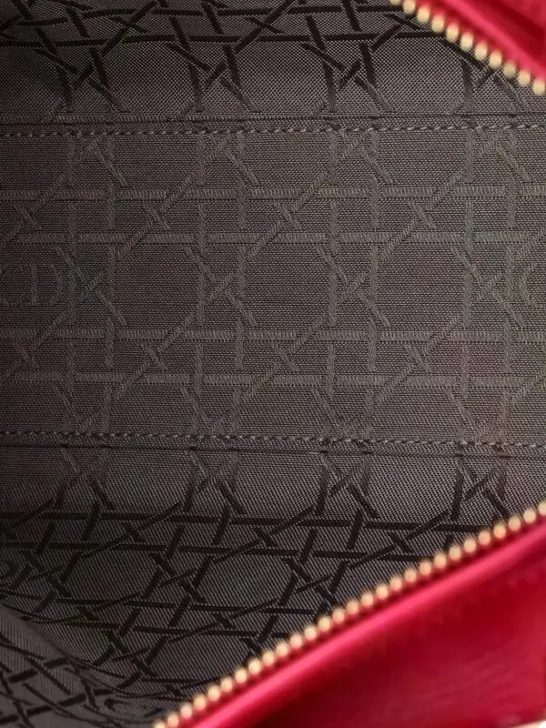Dior Lady Bag Cannage Quilt Lambskin Large Tote Bag - Pink