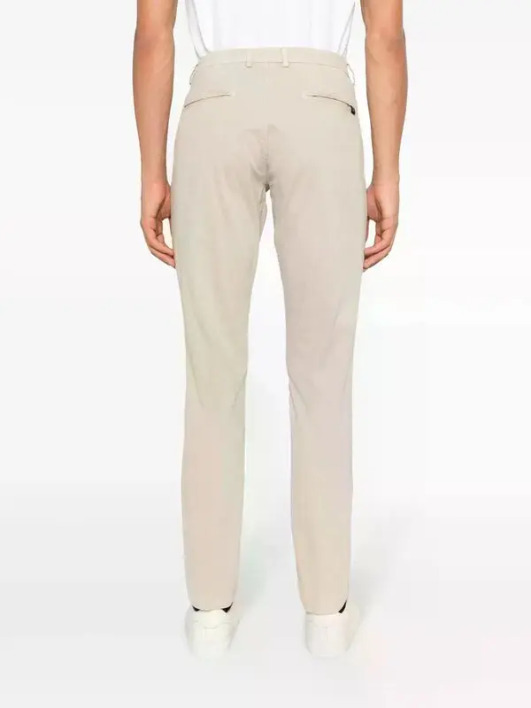 Boggi Milano Straight-leg Stretch-cotton Chino Trousers - Neutrals