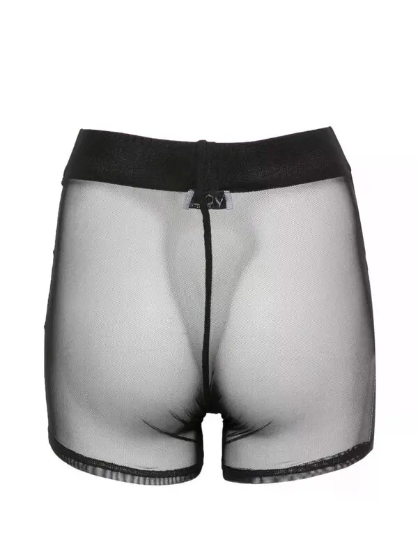 VESTIAIRE D'UN OISEAU LIBRE Sheer Mesh Tights - Black
