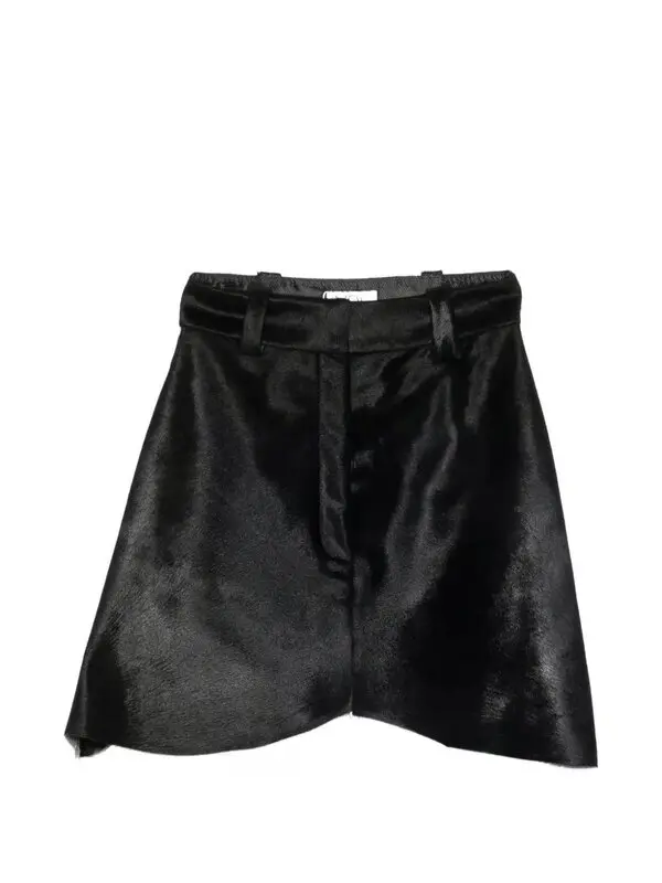 VESTIAIRE D'UN OISEAU LIBRE Asymmetric Mini Skirt - Black