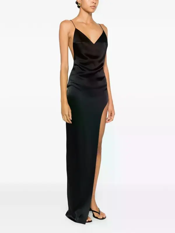 VESTIAIRE D'UN OISEAU LIBRE Tri-cut Side-slit Dress