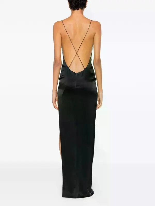 VESTIAIRE D'UN OISEAU LIBRE Tri-cut Side-slit Dress