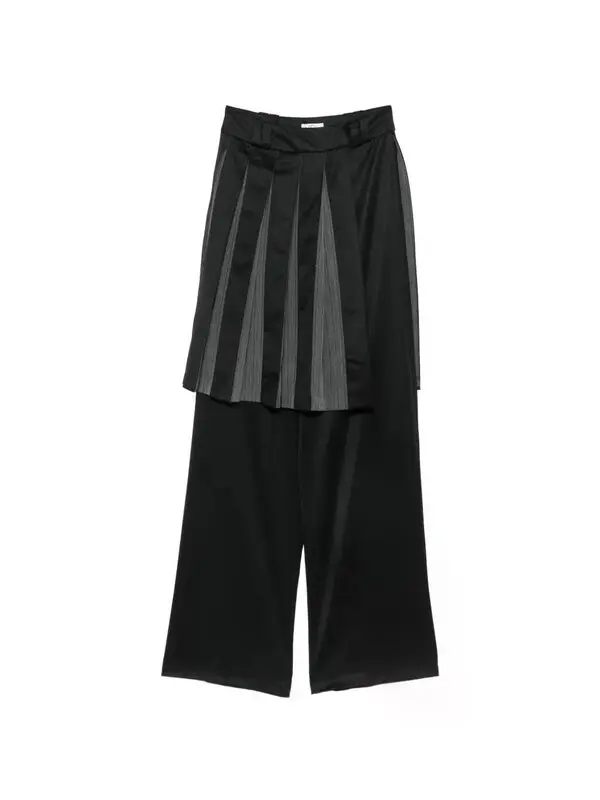 VESTIAIRE D'UN OISEAU LIBRE Pleated Panelled Trousers