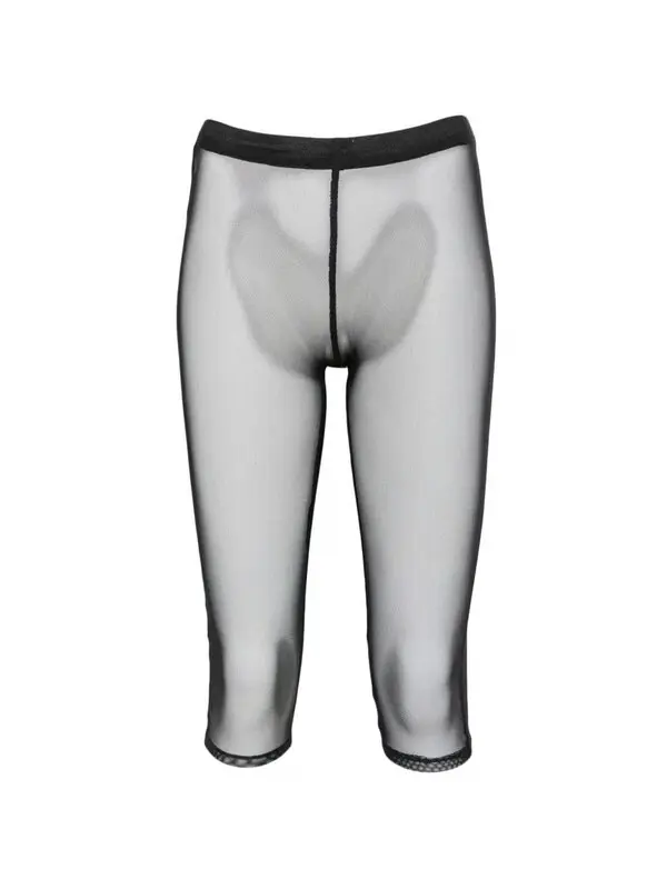 VESTIAIRE D'UN OISEAU LIBRE Knee-length Mesh Tights - Black