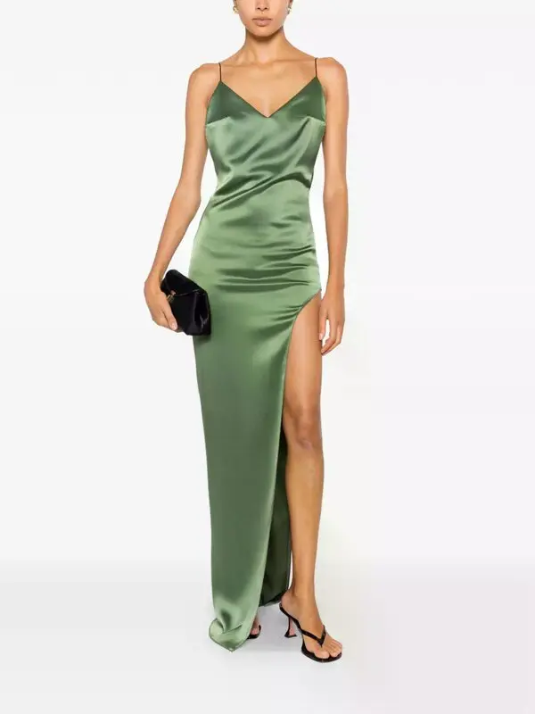 VESTIAIRE D'UN OISEAU LIBRE Tri-cut Side-slit Dress
