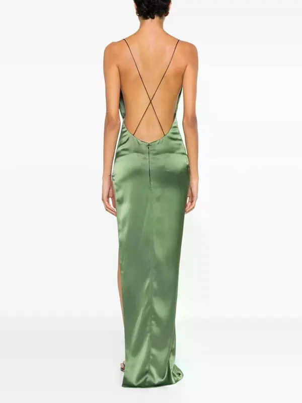 VESTIAIRE D'UN OISEAU LIBRE Tri-cut Side-slit Dress