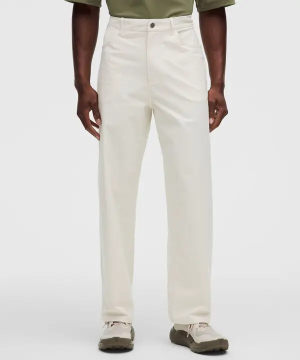 Lululemon Easyfive Loose-straight Pant 32l - Light Ivory