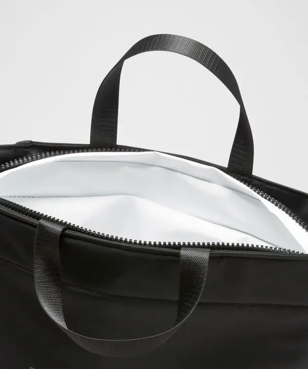 black lululemon lunch bag 20th Anniversary Small Reusable Tote Carryall Gym (B0858Y2GJ8) : Clothing, Shoes & Jewelry Lulu Lunch Tote Liner —