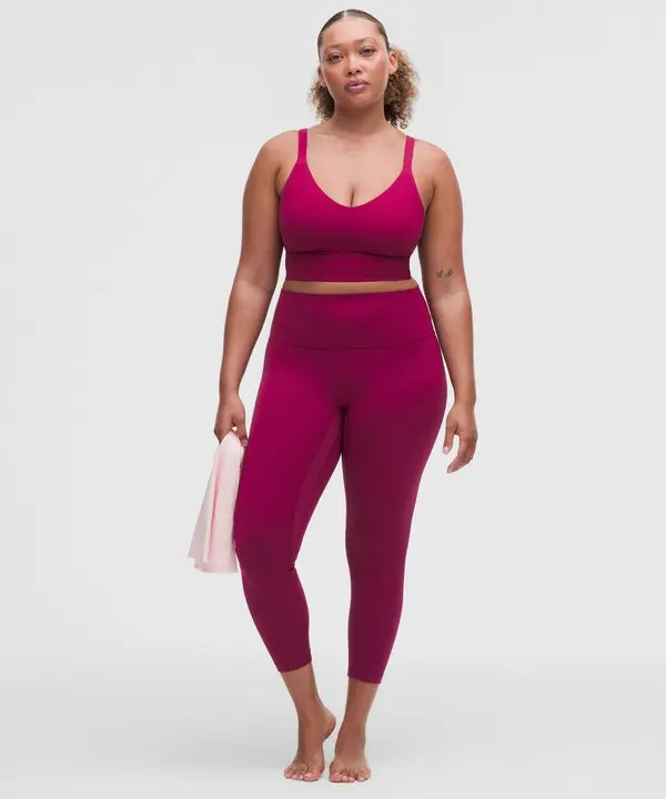 Lululemon Focuser Scoop-neck Bra - Raspberry Rave