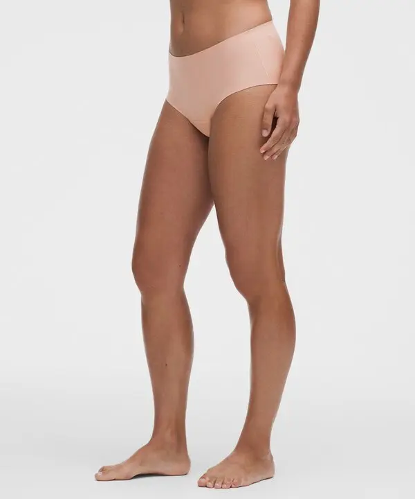 Lululemon Nulu Added Absorbency Extra-high-rise Bikini Underwear - Misty Shell