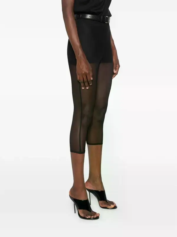 VESTIAIRE D'UN OISEAU LIBRE Belted Mesh Trousers