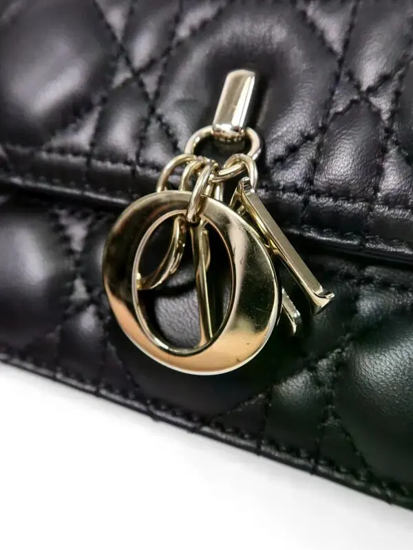 Dior Cannage Top Handle Shoulder Bag