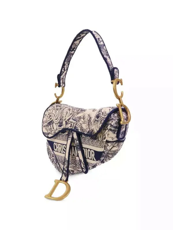 Dior Saddle Canvas Shoulder Bag