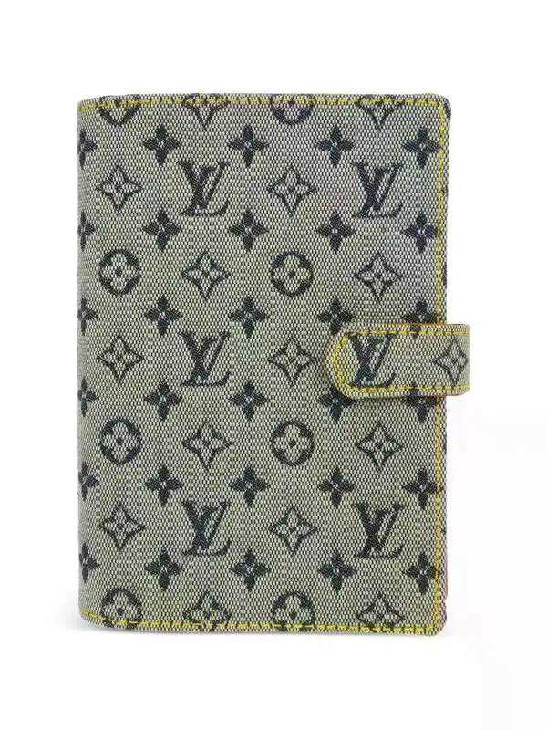 LOUIS VUITTON 2000 Pm Mini Lin Agenda Monogram Binder - Blue