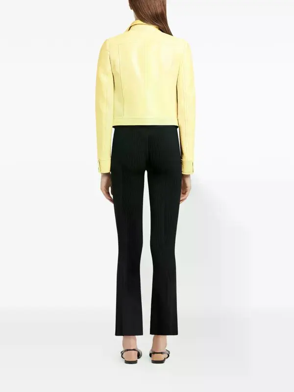 COURREGES Cropped Vinyl-effect Jacket
