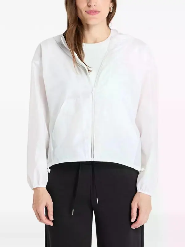 PUMA Zip-up Bomber Jacket With Drawstring Hem - White
