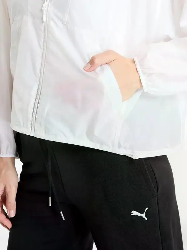 PUMA Zip-up Bomber Jacket With Drawstring Hem