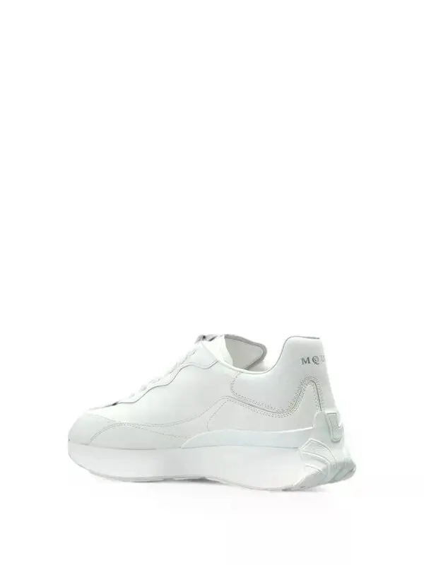 Alexander McQueen Logo-embossed Leather Sneakers