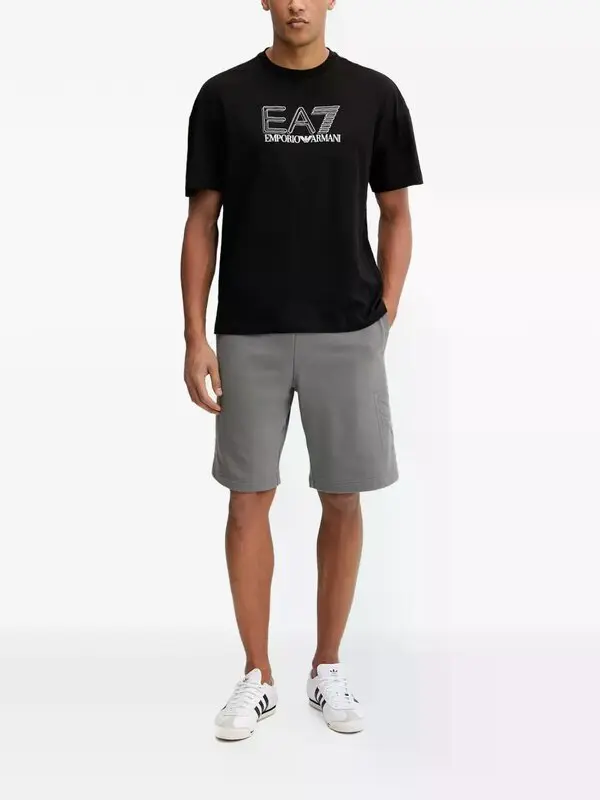 EA7 Logo Detail Drawstring Shorts