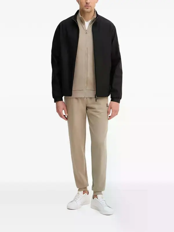EA7 Zipped Geometric Bomber Jacket
