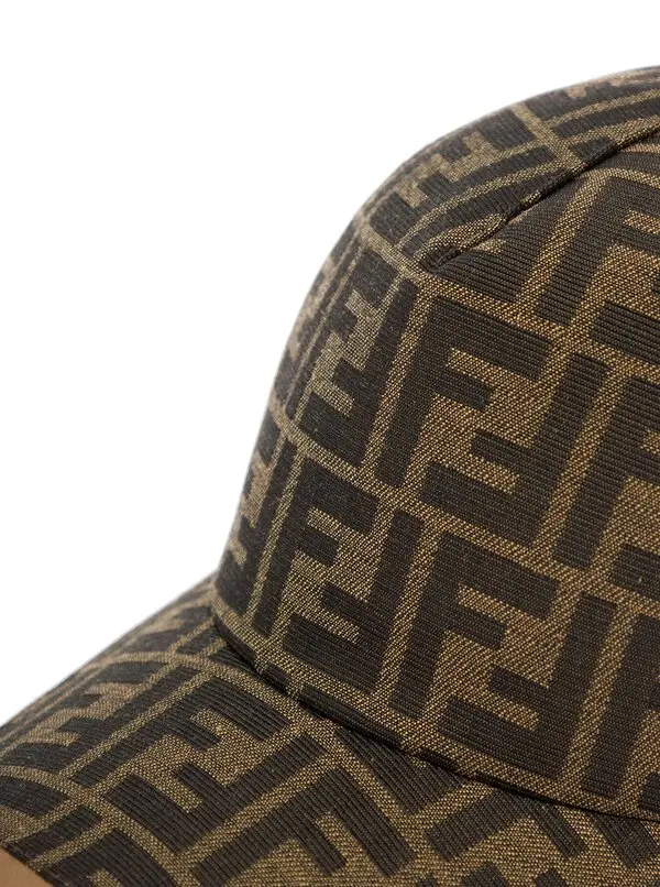 Fendi Ff Monogram Baseball Hat - Brown