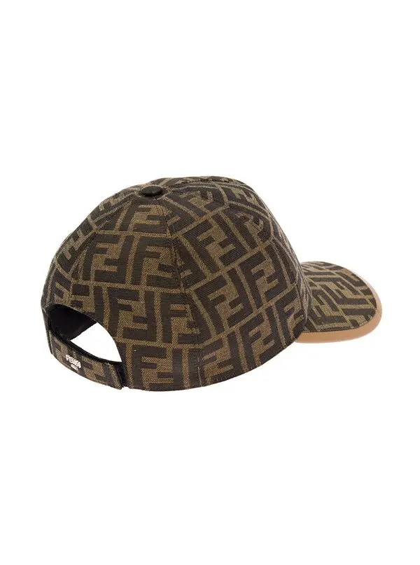 Fendi Ff Monogram Baseball Hat - Brown