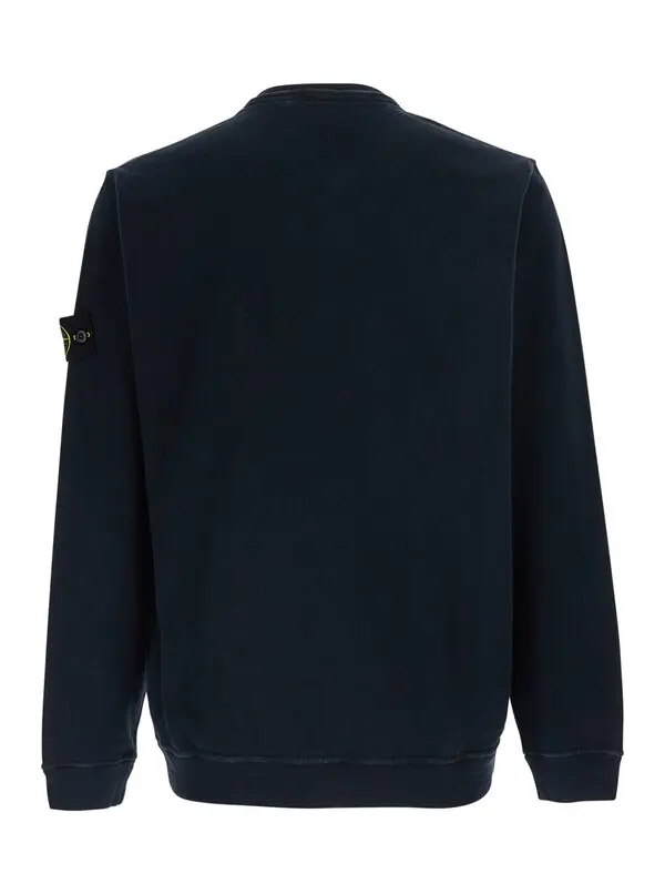 Stone Island Cotton Crewneck Sweatshirt With Logo Patch - Multicolor