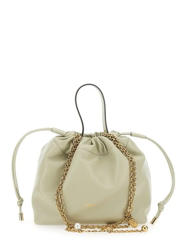 Chloé P789 Drawstring Bag With Chain Strap - Multicolor