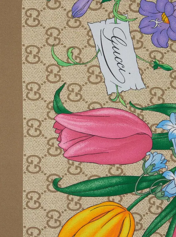 Gucci Flora Twill Scarf