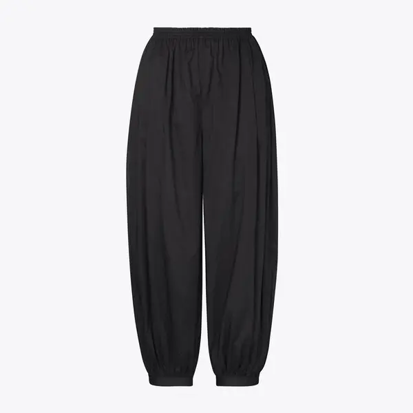 Tory Burch Balloon Pants With Cinched Ankles - Black