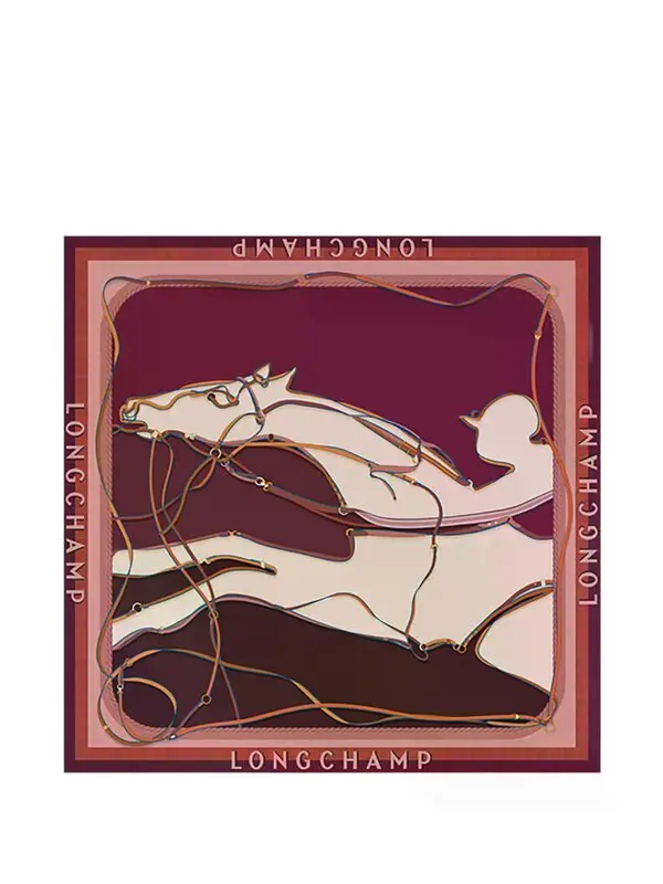 Longchamp A Toute Allure Square Scarf