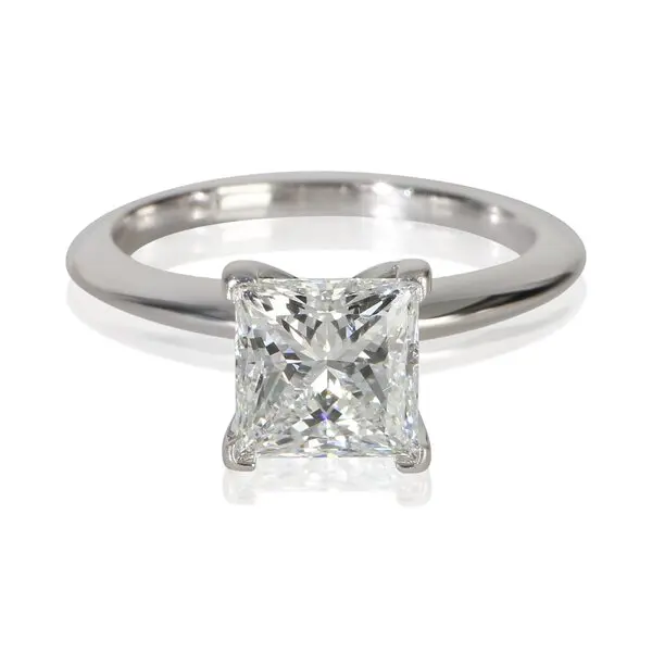 Tiffany & Co. 1.56 Carat Princess Diamond Engagement Ring - Platinum