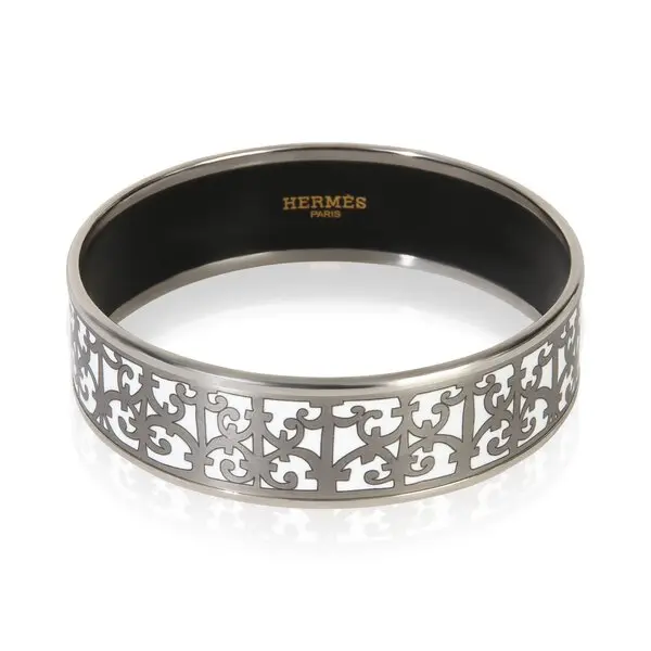 Hermès Balcons Du Guadalquivir Enamel Bracelet - Palladium_plated