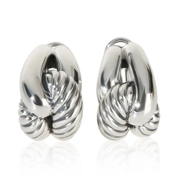 Tiffany & Co. Sterling Silver Labyrinth Hoop Earrings - Sterling_silver